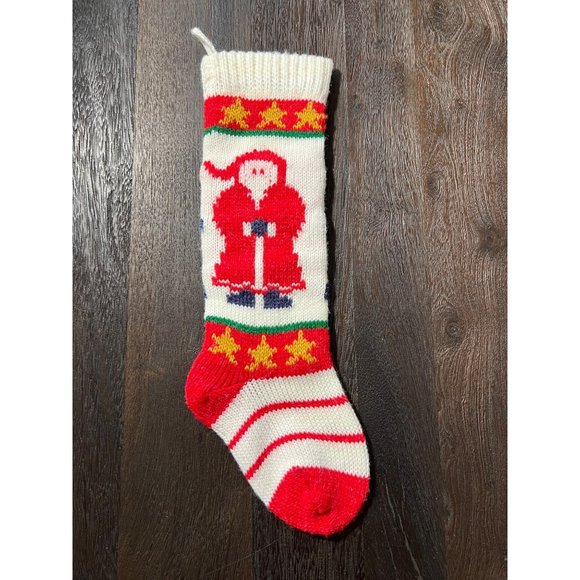 Unique Vintage | Holiday | Vintage Old World Santa Claus Wool Knit ...